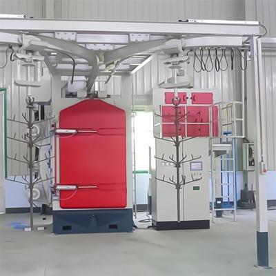 Cina High Cleaning Overhead Hanger Hook Shot Blasting Machine for Custom Sizes and Options in vendita