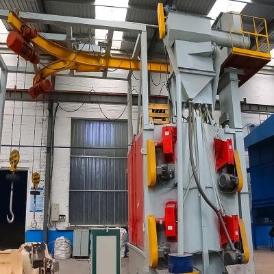 Cina High Cleaning Overhead Hanger Hook Shot Blasting Machine for Custom Sizes and Options in vendita