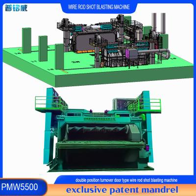 Cina 12.5*5.5*6.4m Wire Rod Coil Shot Blasting Machine with One Year After-sales Service in vendita