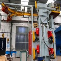 China Pumingwei CE ISO Certificate Electric Hook Type Shot Blasting Machine Customization for sale