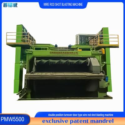 Cina High Cleanliness Up and Down Rotating Door Customized Wire Rod Coil Shot Blasting Machine in vendita