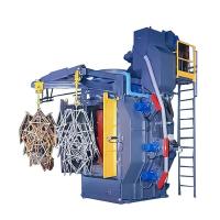 China 20-Year Experience Vertical Spinner Hanger Shot Blasting Machine for Surface Cleaning for sale