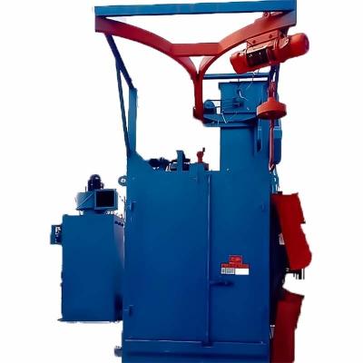 China 2500kg Gas Cylinder Spinner Shot Blasting Machine using Double Hooks Hanger Design for sale