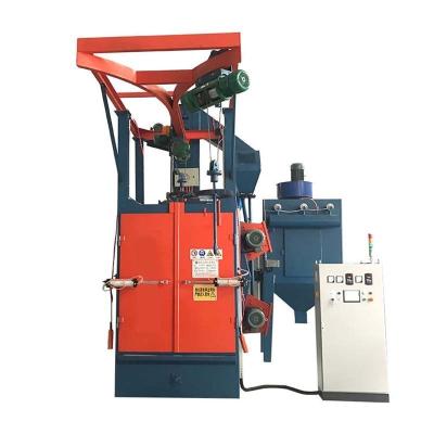 China 2500kg Gas Cylinder Spinner Shot Blasting Machine using Double Hooks Hanger Design for sale