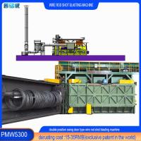 China High Cleanliness Wire Rod Coil Shot Blasting Machine For Multiple Types From Pumingwei for sale