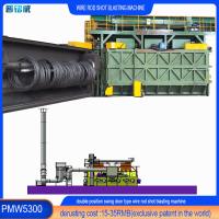 China High Cleanliness Wire Rod Coil Shot Blasting Machine For Multiple Types From Pumingwei for sale