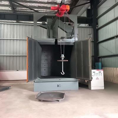 Cina Single and Double Hook Spinner Hanger Shot Blasting Machine with High Cleanliness in vendita