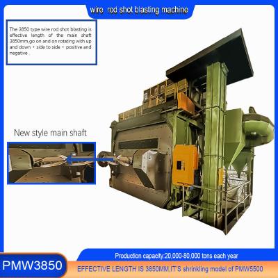 Cina Wire Rod Coil Shot Blasting Machine with Production Cycle and 2500 Kg Loading Capacity in vendita
