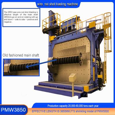 Cina Wire Rod Coil Shot Blasting Machine with Production Cycle and 2500 Kg Loading Capacity in vendita