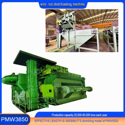 China Electric Metal Wire Rod Coils Descaling Shot Blasting Machine PMW 5500 Update Version Te koop
