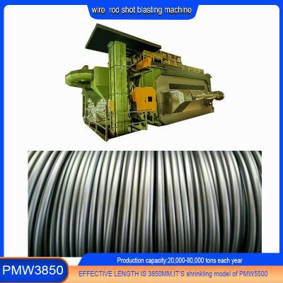 China High Cleanliness PC Strand Shot Blasting Machine for Automatic Wire Rod Coil Cleaning Te koop