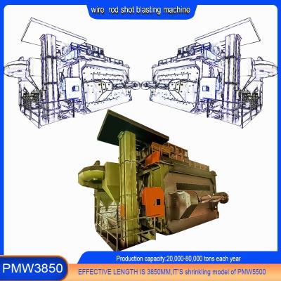 Cina High Cleanliness PC Strand Shot Blasting Machine for Automatic Wire Rod Coil Cleaning in vendita