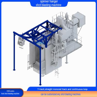 Cina Crawler Abrator Custom Standard Spinner Hanger Pass Through Shot Blasting Machine in vendita