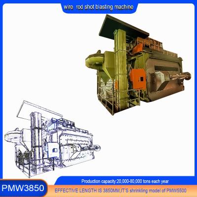 China 20-40RMB/T Derusting Cost Wire Rod Coil Shot Blasting Machine for Different Wire Ranges Te koop