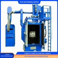 China Triangle Shape Spinner Hanger Shot Blasting Machine with Remote Control Operation for sale