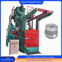 China Triangle Shape Spinner Hanger Shot Blasting Machine with Remote Control Operation for sale