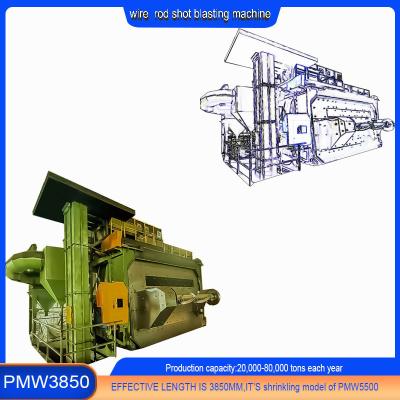China Customization Shot Peening Wire Rod Coil Shot Blasting Machine for Spring Wire Products Te koop