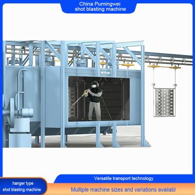 China Pass Through Monorail Hanger Shot Blasting Machine with Mumu After-sales Service for sale