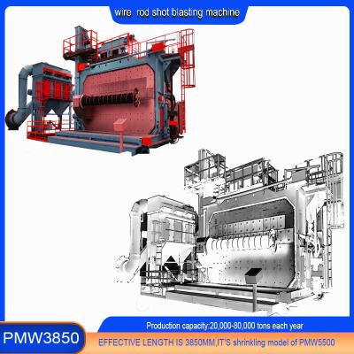 China Wire Rod Coil Shot Blasting Machine for Cold Heading Steel Wire Products Customizable Te koop