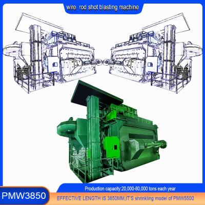 Cina Standard Parts Shot Peening Wire Rod Shot Blasting Machine for Corrosion-Free Surface in vendita