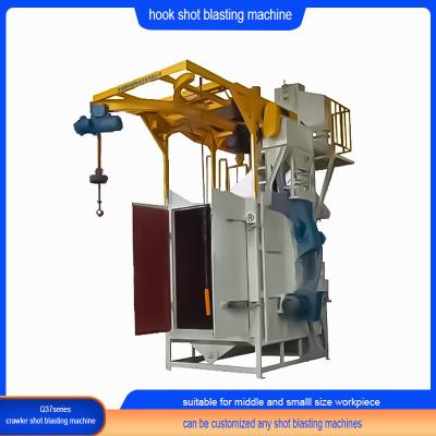 China Customization Hook Overhead Rail Type Shot Blasting Cleaning Machine for Rust Removal for sale