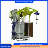 China Customization Hook Overhead Rail Type Shot Blasting Cleaning Machine for Rust Removal for sale