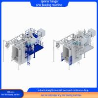 China Customization Hook Overhead Rail Type Shot Blasting Cleaning Machine for Rust Removal for sale