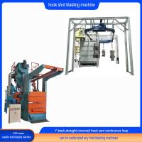 China 2000 Kg Max Load Single Hanger Hook Shot Blasting Cleaning Machine for Fast Cleaning for sale