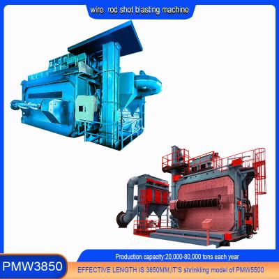 China 30kw/Set Professional Wire Metal Surface Shot Peening Wire Rod Coil Shot Blasting Machine Te koop