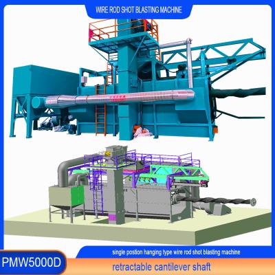 Cina 30kw/Set Blast Wheel Power Wire Rod Shot Blasting Machine for Optimal Cleaning Results in vendita