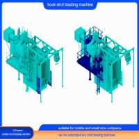 China Hook Type Shot Blasting Cleaning Machine for Metal Surface Rust Removal and Derusting for sale