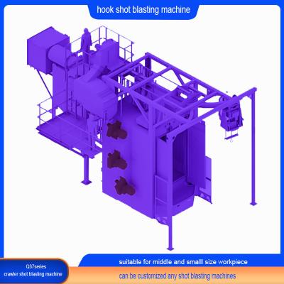 Cina Automatic Hook Type Shot Blasting Cleaning Equipment with Ggd Standard Electrical Cabinet in vendita