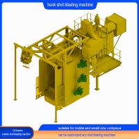China Novel Blast Wheels Q328E Hook Type Shot Blasting Machine with Automatic Function for sale