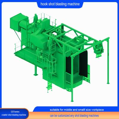 Cina Hook Spinner Hanger Shot Blasting Machine Derusting and Efficiency for Metal Products in vendita