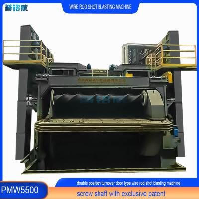 Cina 12.5*5.5*6.4m Wire Rod Coil Shot Blasting Machine for Welding Wire Diameter 5.5-42mm in vendita