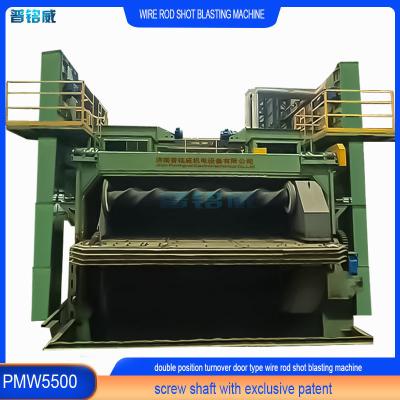 Cina 12.5*5.5*6.4m Wire Rod Coil Shot Blasting Machine for Welding Wire Diameter 5.5-42mm in vendita
