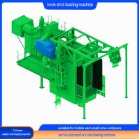 China Perfect Performance Metal Derusting Hook Type Shot Blasting Machine with T/T Payment for sale