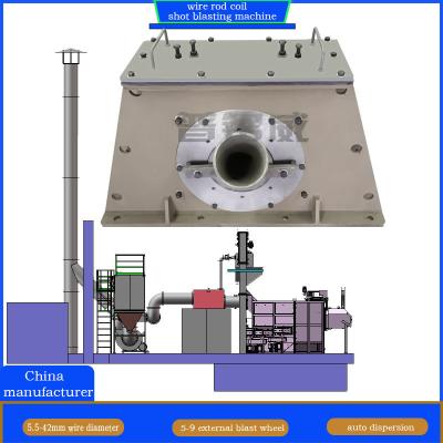 Cina Wire Rod Coil Shot Blasting Machine and Customization for Removing Prestressing Force in vendita