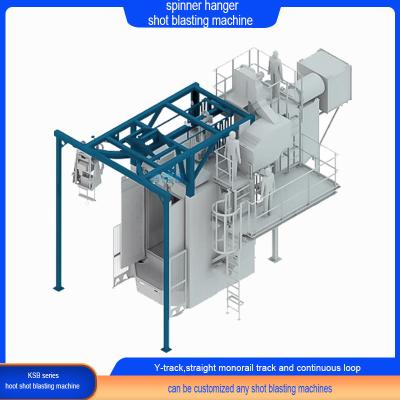 Cina Perfect Cleaning Process Spinner Hanger Shot Blasting Machine with 2500kg Capacity in vendita