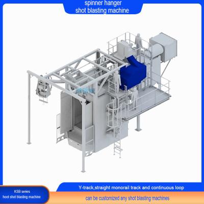 Cina 2500kg Strong Spinner Hanger Shot Blasting Machine with Gears and Technological Treatments in vendita