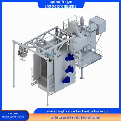 Cina Upgrade Your Derusting Process with Spinner Hanger Shot Blasting Machine and Moving Hook in vendita