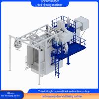 China Overhead Conveyor Shot Blasting Machine with Rail Hook Technical Support Included for sale
