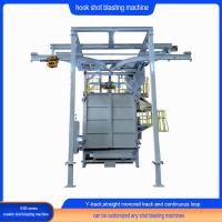 China Overhead Conveyor Shot Blasting Machine with Rail Hook Technical Support Included for sale
