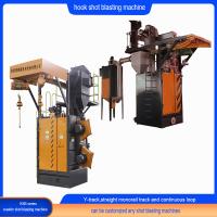 China Spinner Hanger Shot Blasting Machine with Chain Through Design for sale