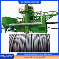 China High Cleanliness Retractable Wire Rod Coils Shot Blasting Machine for Customized Needs for sale