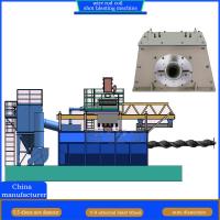 China Fixed Mandrel Wire Rod Coil Shot Blasting Machine for High Cleanliness and Rust Proof for sale