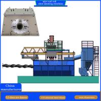 China PMW5000D Automatic Retractable Screw Mandrel Wire Rod Coil Shot Blasting System Machine for sale