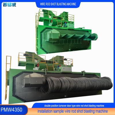 China 3-6 Coils Per Hour Production Efficiency Descaling Shot Blasting Machine for Wire Rod zu verkaufen