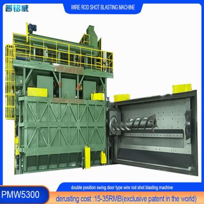 China Wire Metal Surface Shot Blasting Machine with Dust Density 3 Mg/Cubic Meter Customization en venta