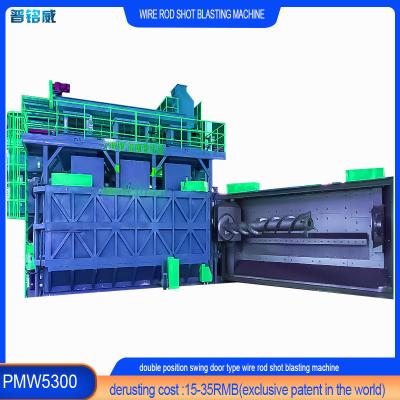 China Wire Metal Surface Shot Blasting Machine with Dust Density 3 Mg/Cubic Meter Customization en venta